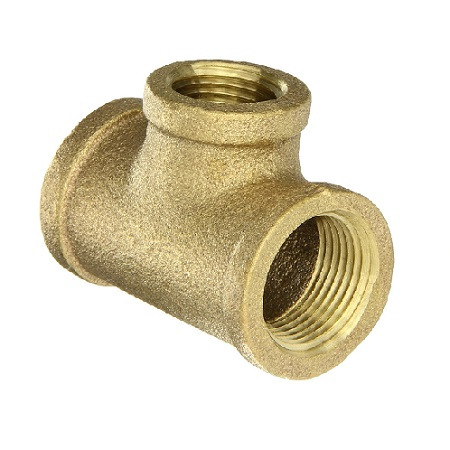 732153 Brass Reducing Threaded Tee 2" X 1-1/2" | shipstore
