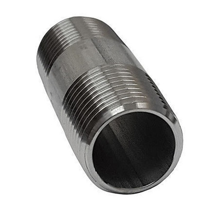 732632 Stainless Steel Threaded Round Nipple 1/4" | shipstore