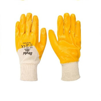 190102 GLOVES WORKING COTTON ; RUBBER COATED PALM | shipstore