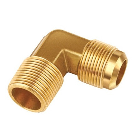 733757 Brass Flared Elbow 90° with Male End; Size 3/8" X 3/8" | shipstore