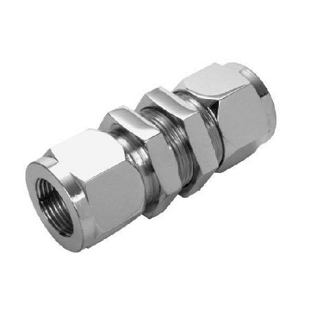 734411 Stainless Steel Flareless Bulkhead Union; Size 6mm | shipstore