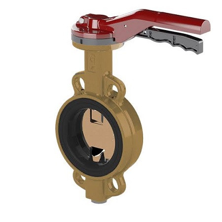 756335 BUTTERFLY VALVE, Wafer Type, Cast Iron with bronze disc, DIN ...