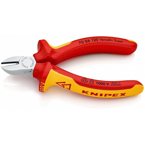 611725 INSULATED DIAGONAL CUTTERS; 125 mm | shipstore