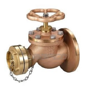 756044 FIRE DECKWASH VALVE FLANGED DIN. ; STRAIGHT BRONZE DN 50MM ...