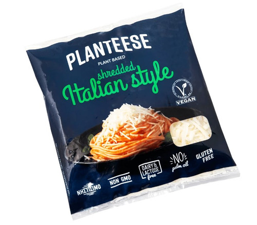 Grated Italian Style Vegan Cheese 180g Planteese | Bakalikon