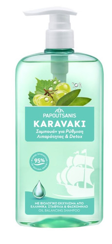 Oil Balancing Shampoo with Organic Extract of Greek Grapes and Sage ...