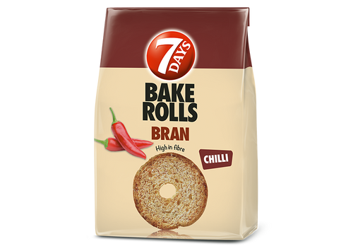 Bake Rolls Bran Chilli 80g 7Days | Bakalikon