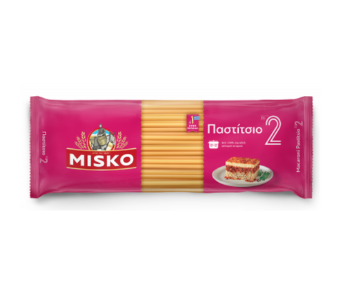 Pasta No2 (Bucatini) for Pastitsio 500g Misko | Bakalikon