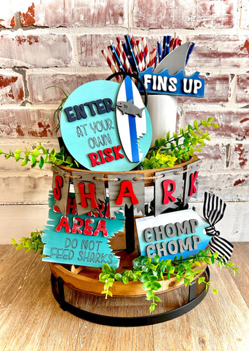 Shark Week DIY Tiered Tray Kit | SolelyYou