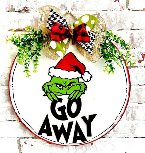 Go Away Grinch Doorhanger DIY Kit | SolelyYou
