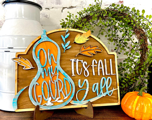 Oh My Gourd Fall Framed Sign DIY Kit | SolelyYou