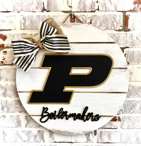 Purdue Boilermakers Logo Mascot DIY Door Hanger Kit | SolelyYou