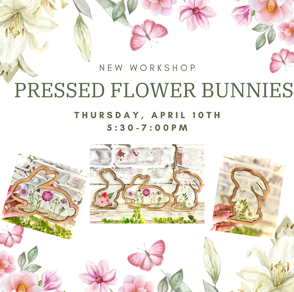 Pressed Flower Bunnies DIY Workshop | SolelyYou