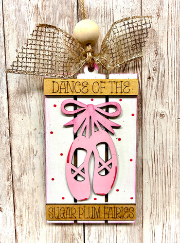 Nutcracker Ballet Shoes Gift Card Holder DIY Ornament | SolelyYou