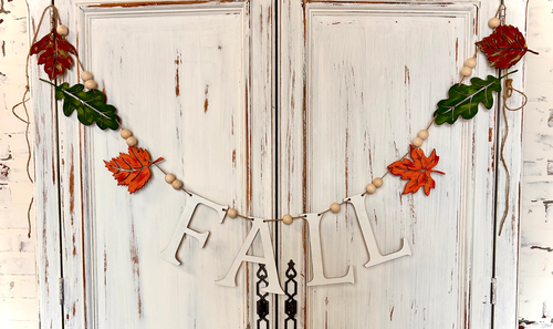 Fall Banner with Leaves DIY Kit | SolelyYou