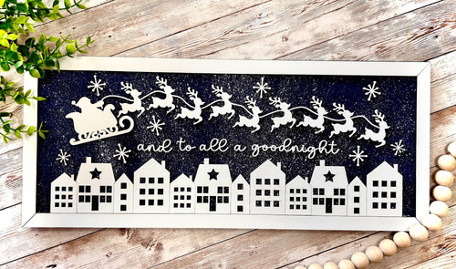 And To All A Good Night Framed Sign DIY Kit | SolelyYou