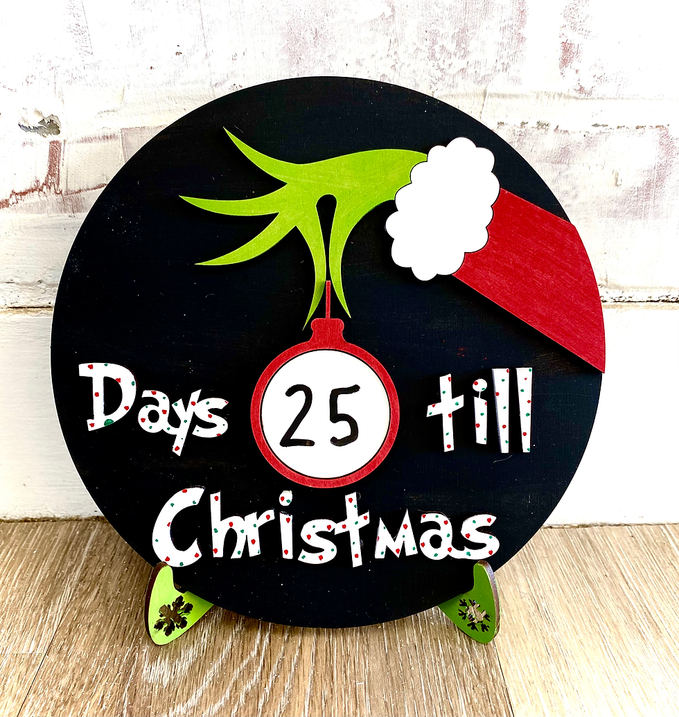 Grinch Countdown Sign DIY Kit | SolelyYou