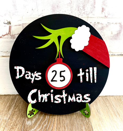 Grinch Countdown Sign DIY Kit | SolelyYou