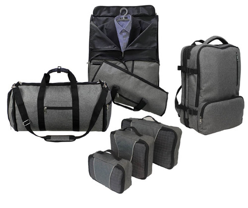 320 - 5 Heather Grey 5 Pc Set | PremiumBag Website