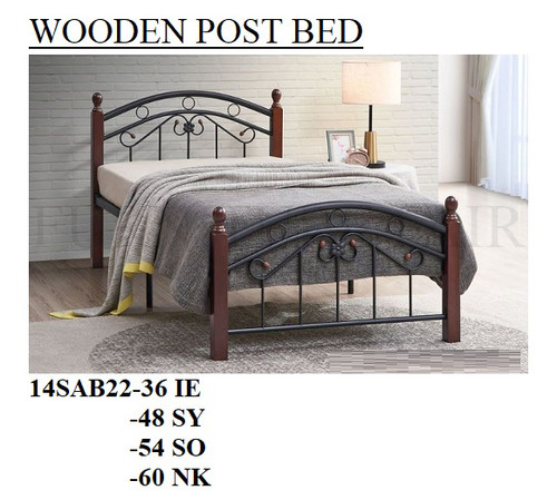 WOODEN POST BED 14SAB22 | furniturefair