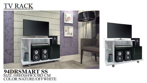 TV RACK 94DRSMART SS | furniturefair
