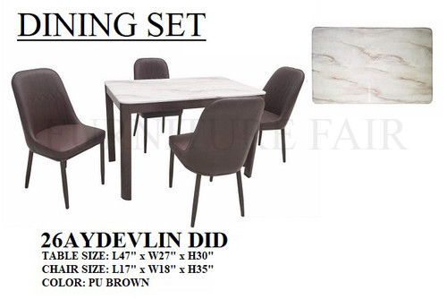 DINING SET 26AYDEVLIN DID | furniturefair