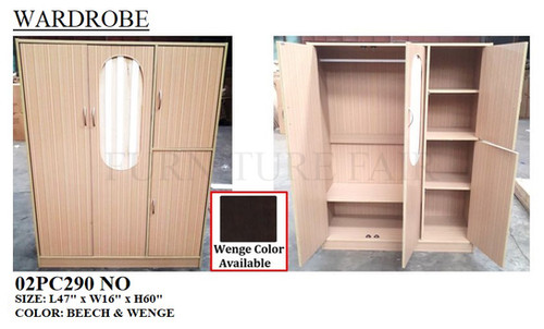 WARDROBE 02PC290 NO | furniturefair