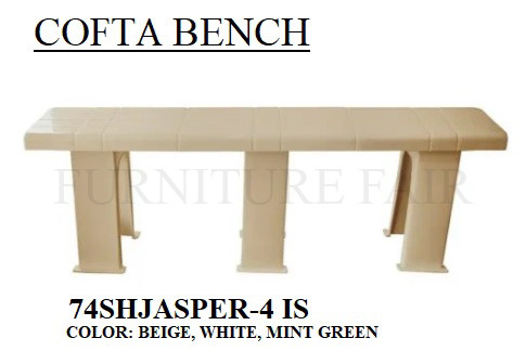 COFTA BENCH 74SHJASPER-4 IS | furniturefair