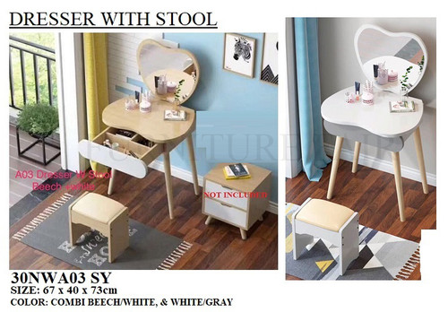 DRESSER WITH STOOL 30NWA03 SY | furniturefair