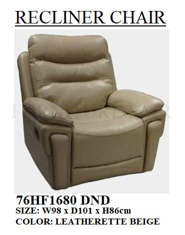 RECLINER CHAIR 76HF1680 DND | furniturefair