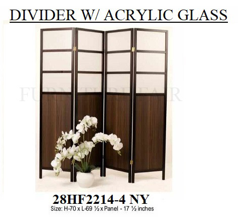 DIVIDER WITH ACRYLIC GLASS 28HF2214-4 NY | furniturefair