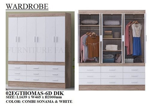 WARDROBE 02EGTHOMAS-6D DIK | furniturefair