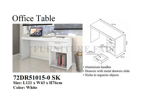 Office Table 72DR1015-0 SK | furniturefair