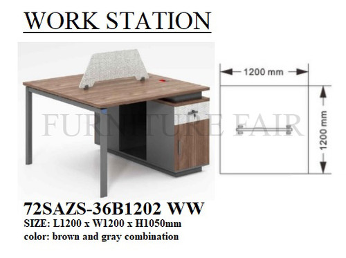 WORK STATION 72SAZS-36B1202 WW | furniturefair
