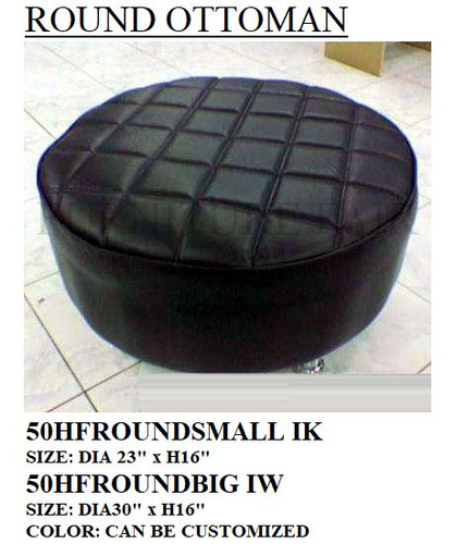ROUND OTTOMAN 50HFROUND | furniturefair