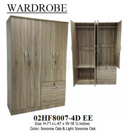 WARDROBE 02HF8007-4D EE | furniturefair