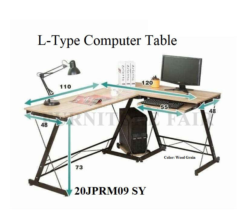L-type Computer Table 20JPRM09 SY | furniturefair