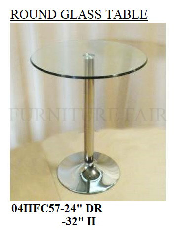 ROUND GLASS TABLE 04HFC57 | furniturefair