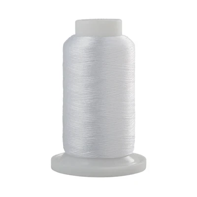 Fine Line Embroidery Thread - White 1500 Meters (T010) | Beach Potato