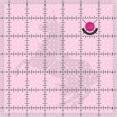 Tula Pink 6 1/2in Square Template with Unicorn | Beach Potato