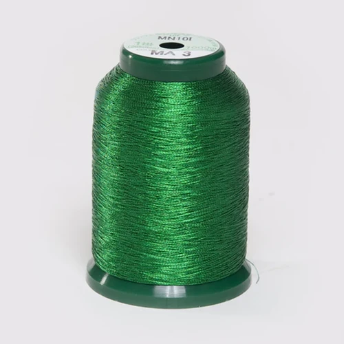 KingStar Metallic Embroidery Thread - Green (MA3) | Beach Potato
