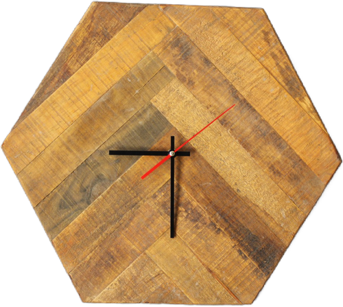 Reclaimed Pine Wood Clock By Studio ORYX | Studio ORYX