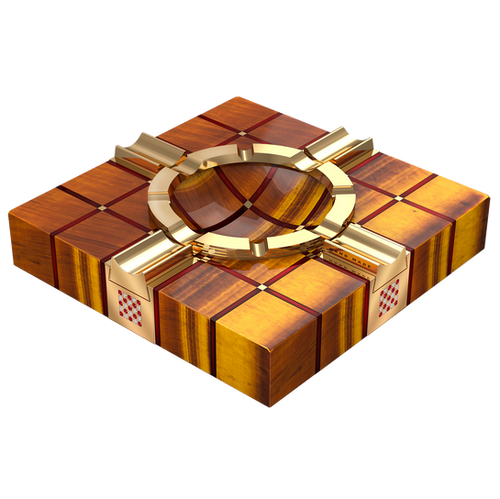 Exclusive Cigarette & Cigar Ashtray (Tiger Eye, Diamonds, Rubies ...