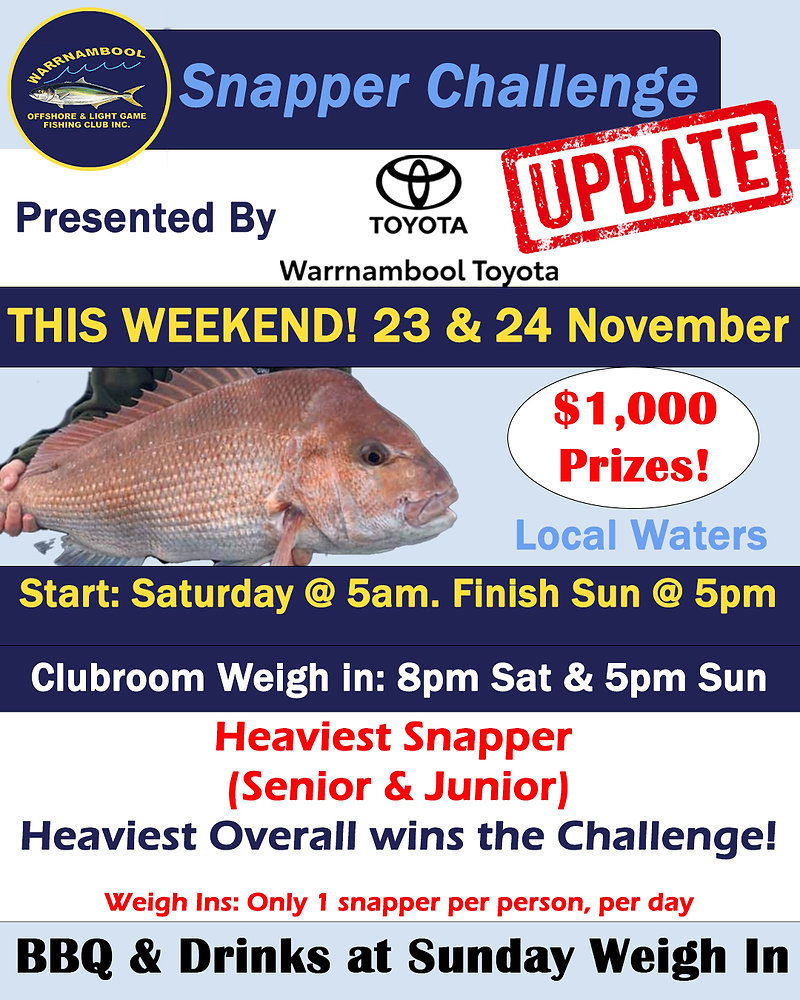 2024 Snapper Challenge is ON!