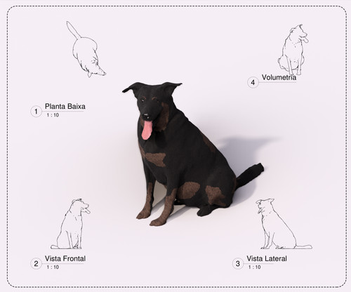 Dog Rottweiler Revit High Quality | RevitImport