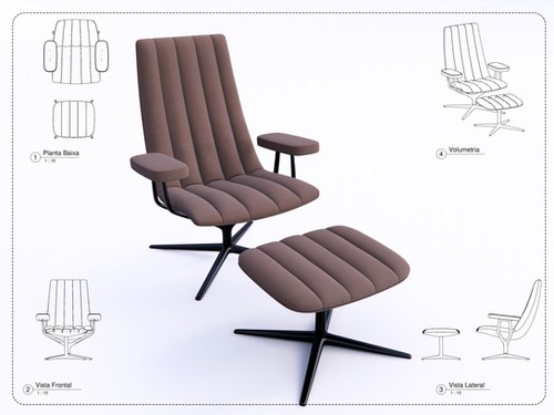 Armchair Revit 42 High Quality | RevitImport