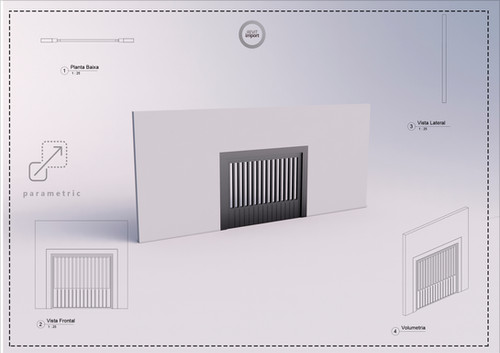 E Parametric Gate 1 Revit | RevitImport