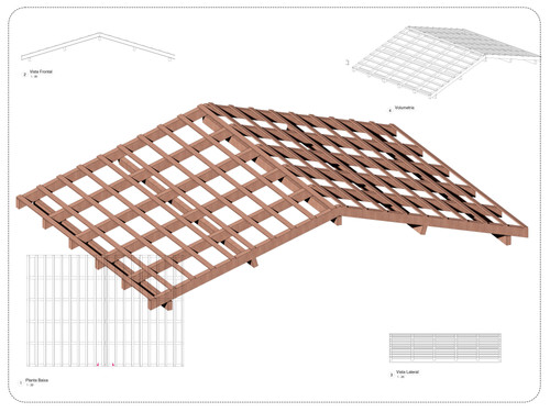 F Parametric Roof Timber Revit High Quality | RevitImport