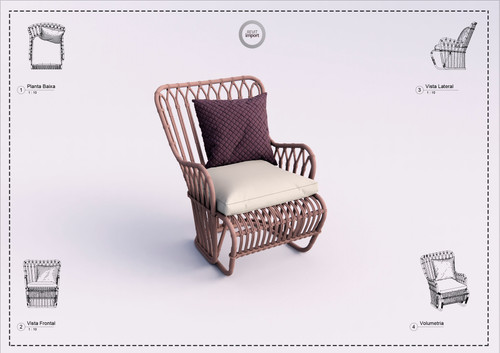 Armchair 115 Revit High Quality | RevitImport