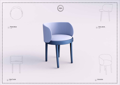 V Chair Arco Revit High Quality | RevitImport